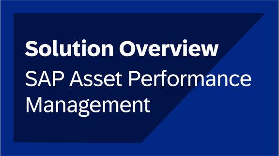 Sap Asset Performance Management Solution Overview