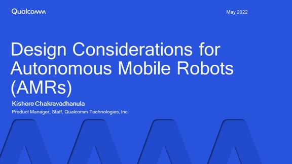 Presentation Design Considerations For Autonomous Mobile Robots Amrs