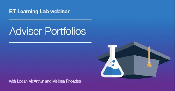 BT Learning Lab Webinar - Adviser Portfolios