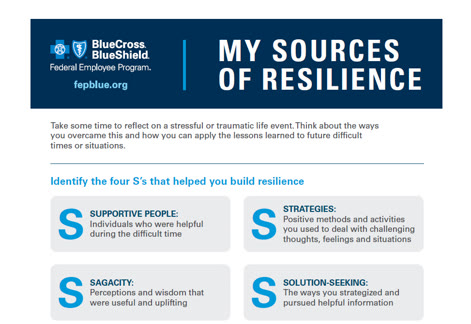 My Sources of Resilience Worksheet