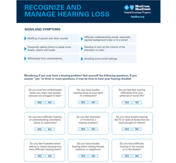 RECOGNIZE AND MANAGE HEARING LOSS