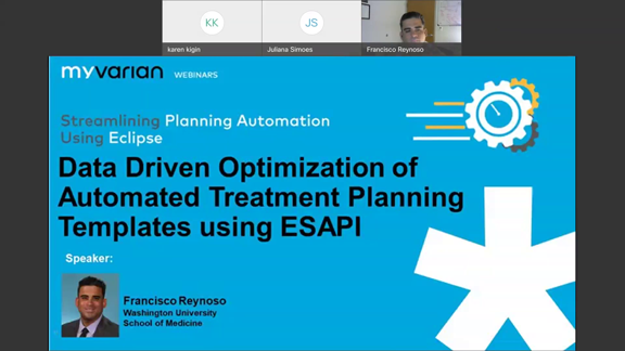 MyVarian webinar Planning Autom #2 Data-driven optimization of Automated Treatment Planning ...