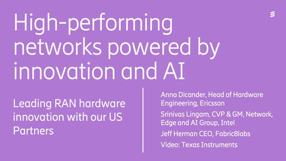 Leading RAN hardware innovation with our US Partners