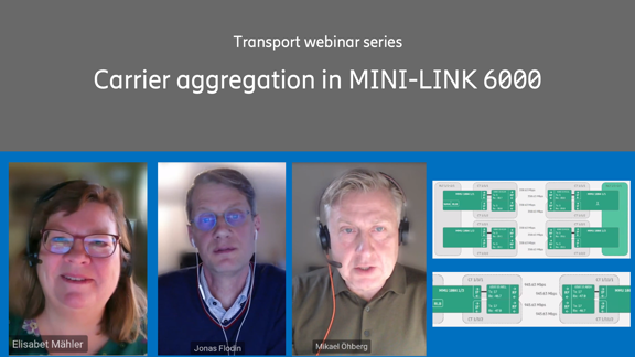 Carrier aggregation in MINI-LINK 6000