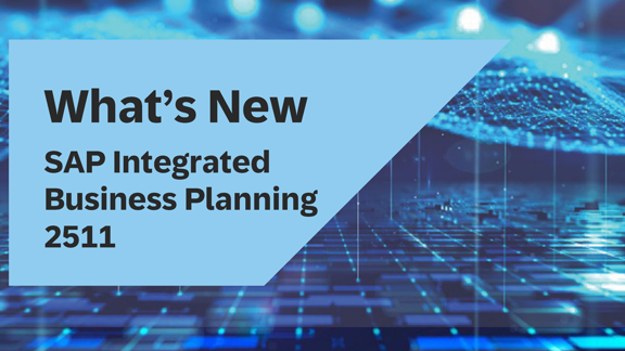 SAP IBP What's New 2511: SAP IBP, add-in for Microsoft Excel