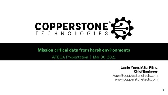 Mission Critical Data From Harsh Environments