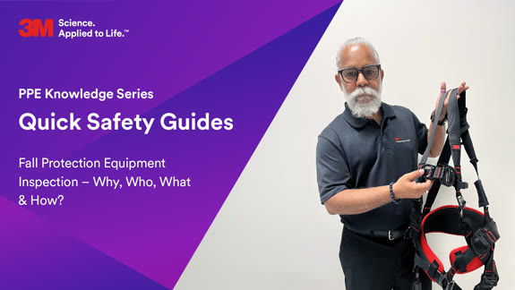 Watch quick safety guide on inspecting fall protection equipment