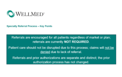 WellMed’s Referral Process